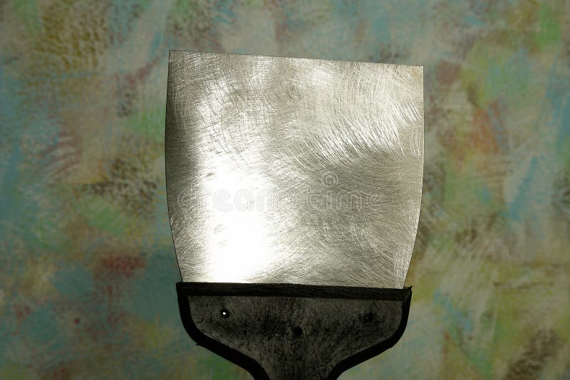 Construction Spatula with a Rough Metal Surface Stock Image - Image of ...