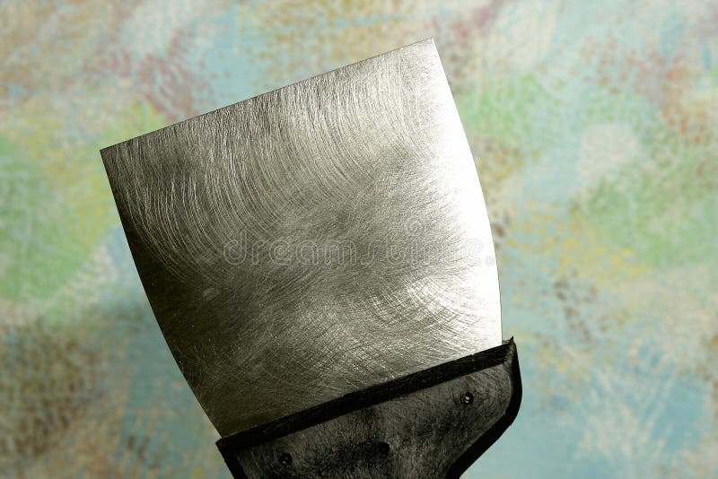 Construction Spatula with a Rough Metal Surface Stock Image - Image of ...