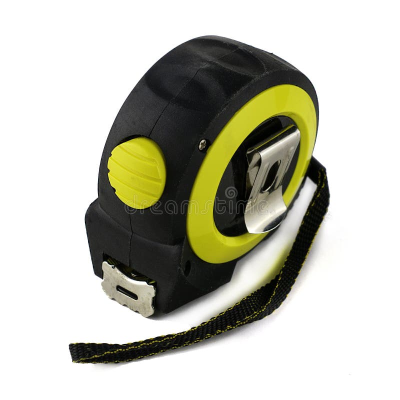 Construction Meter - Tape Measure Isolated on a White Background Stock ...