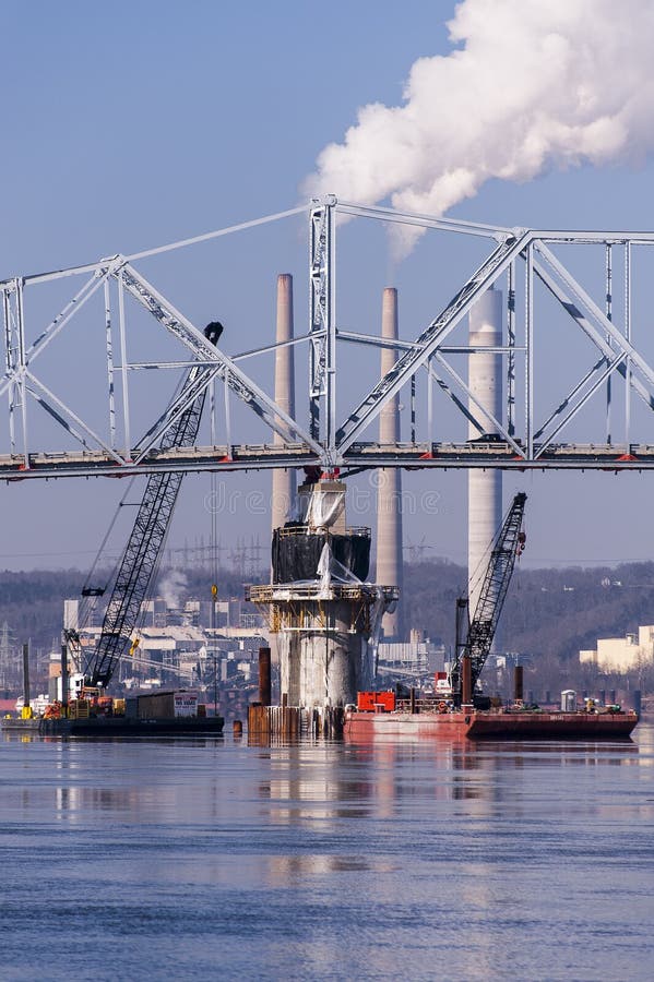 Construction - Milton-Madison Bridge, Ohio River, Milton, Kentucky ...