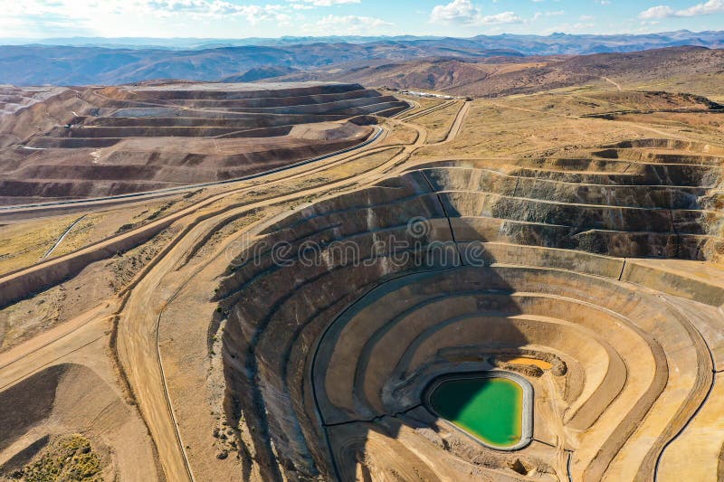 Construction MINE and Bulk Earthworks in Mining Stock Image - Image of ...