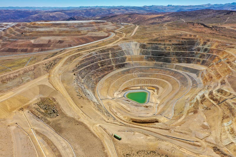 Construction MINE and Bulk Earthworks in Mining Stock Image - Image of ...