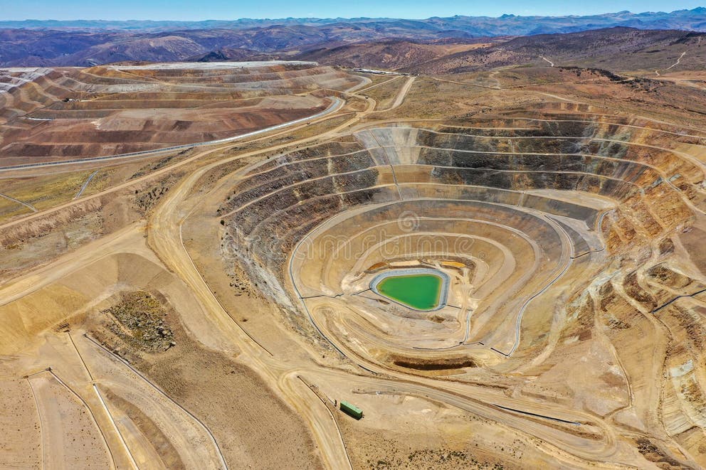 Construction MINE and Bulk Earthworks in Mining Stock Image - Image of ...