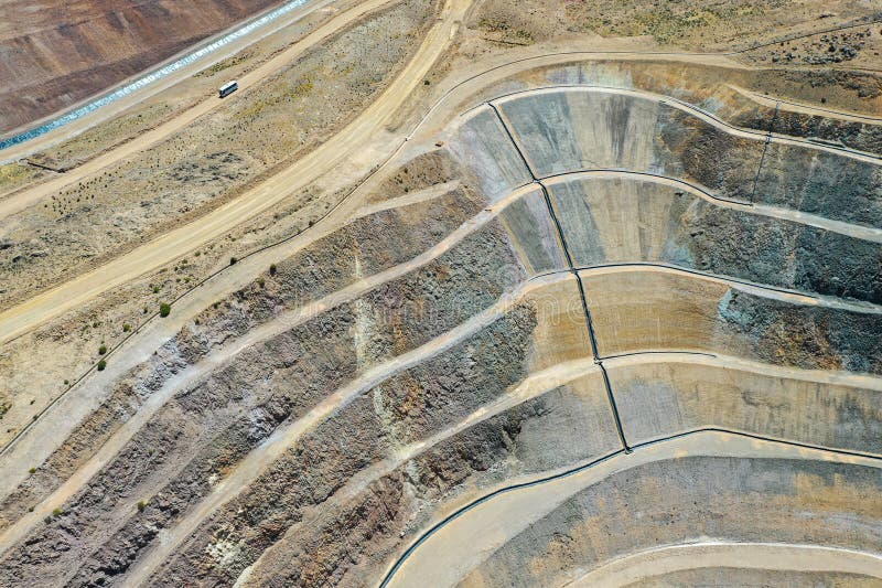 Construction MINE and Bulk Earthworks in Mining Stock Photo - Image of ...