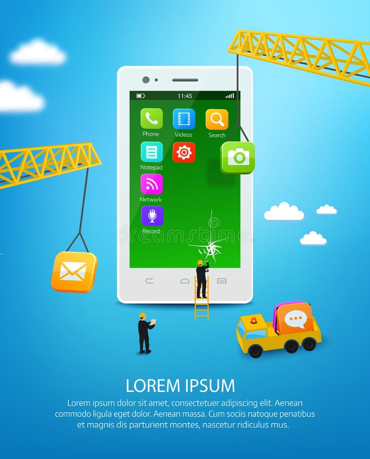 Construction Mobile Phone, Smartphone User Interface Engineering and ...