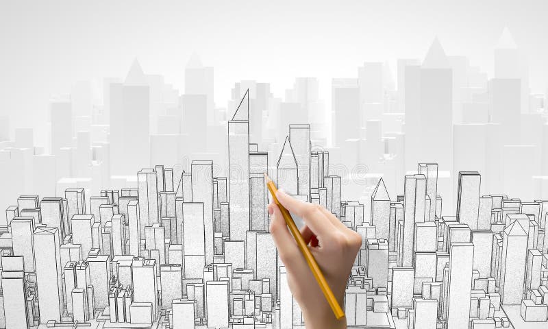 Construction model stock photo. Image of city, construct - 44169738