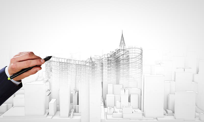 Construction model stock photo. Image of develop, city - 44299234