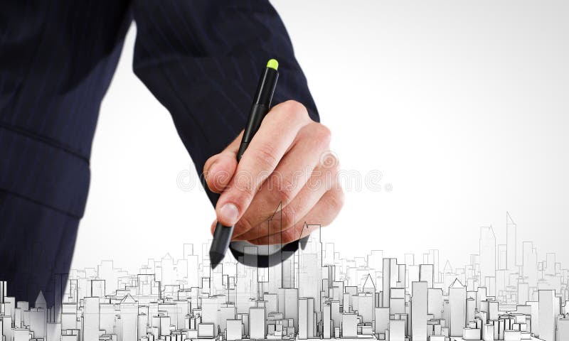 Construction model stock image. Image of engineer, concept - 44507133