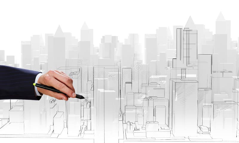 Construction model stock photo. Image of businessman - 44507186