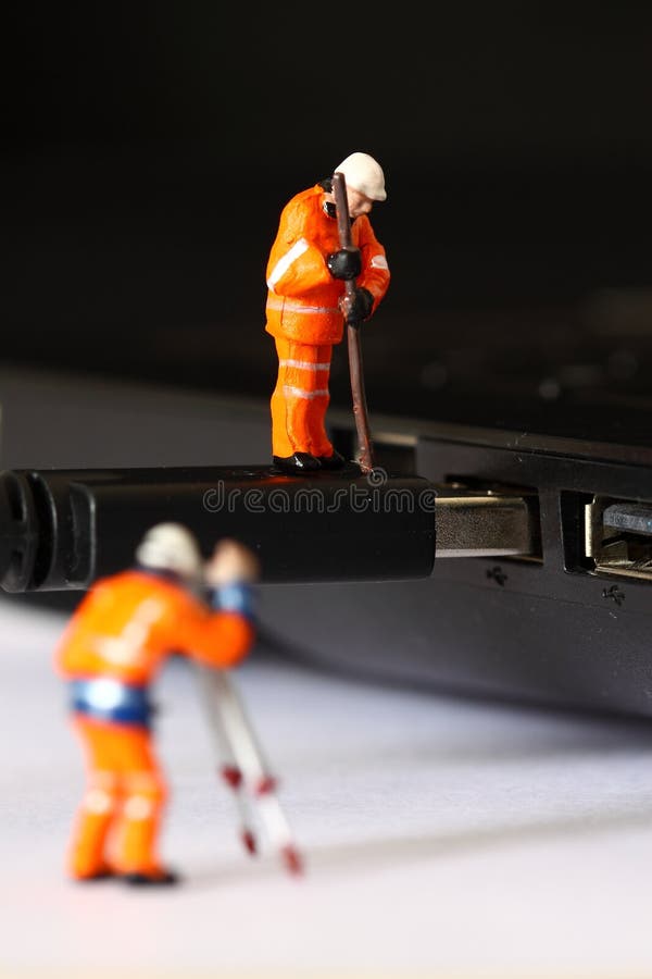 Construction Model Workers Usb Cable F Stock Photos - Free & Royalty ...