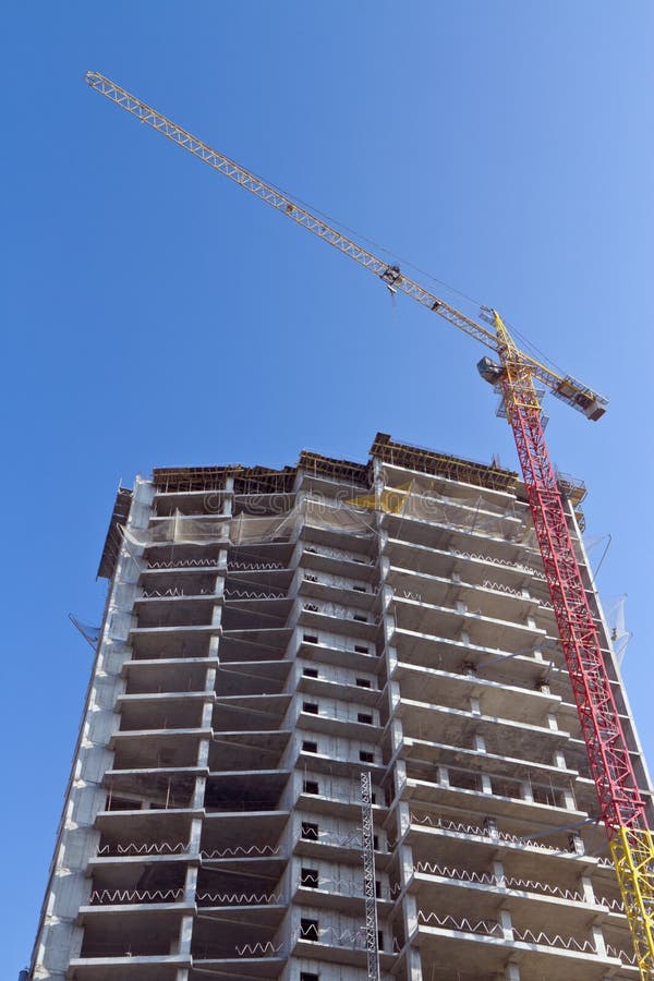 Construction of Modern Building Stock Image - Image of tall, site: 20527089