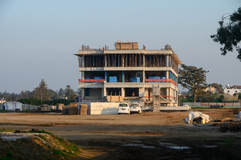 Construction of a Modern Building in a Growing Urban Area during the ...