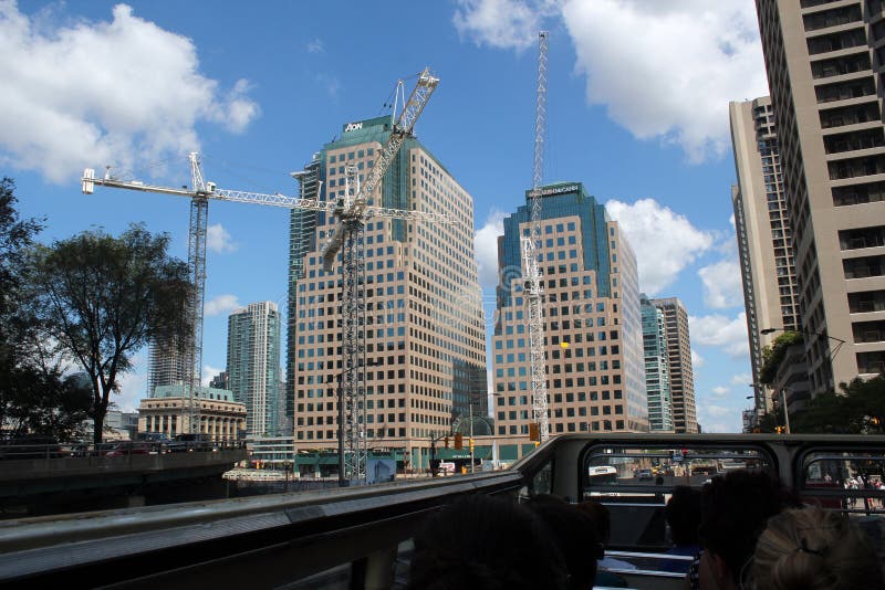 Construction of Modern Buildings, Toronto Editorial Stock Photo - Image ...