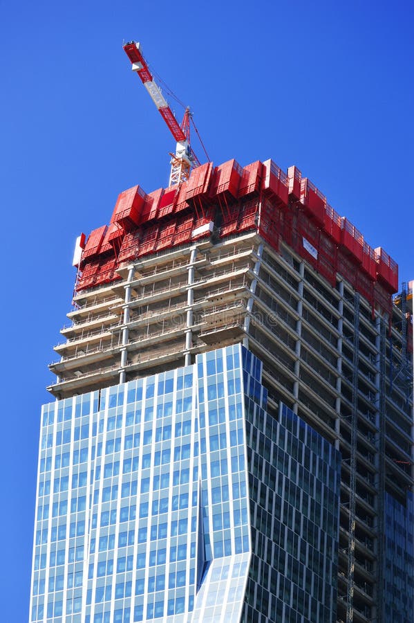 Construction of a Modern Business Building. Commercial Architect Stock ...