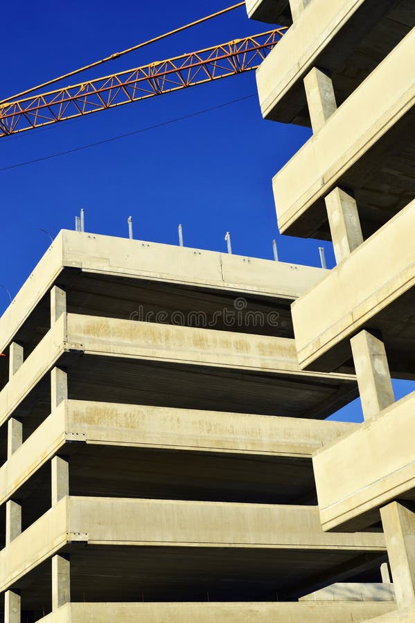 Construction of Modern Commercial Architecture Stock Photo - Image of ...