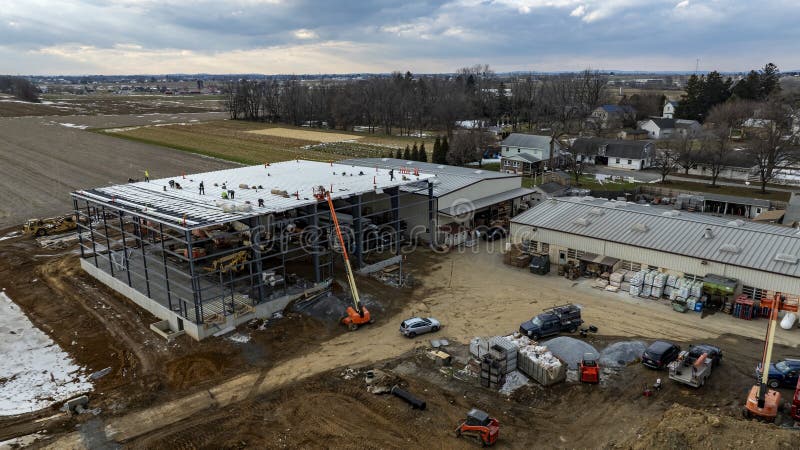 Construction of a Modern Facility in Rural Area Showing Progress with ...