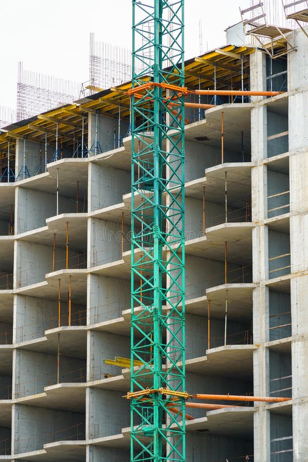 Construction of a Modern High-rise Building, the Creation of a Concrete ...