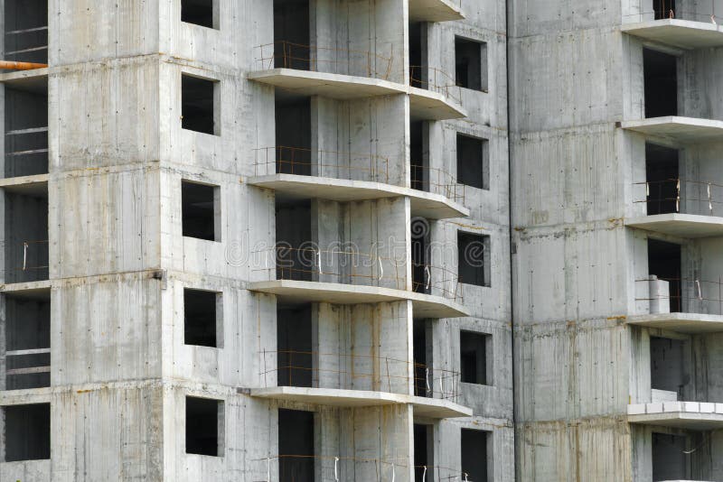 Construction of a Modern High-rise Building, the Creation of a Concrete ...