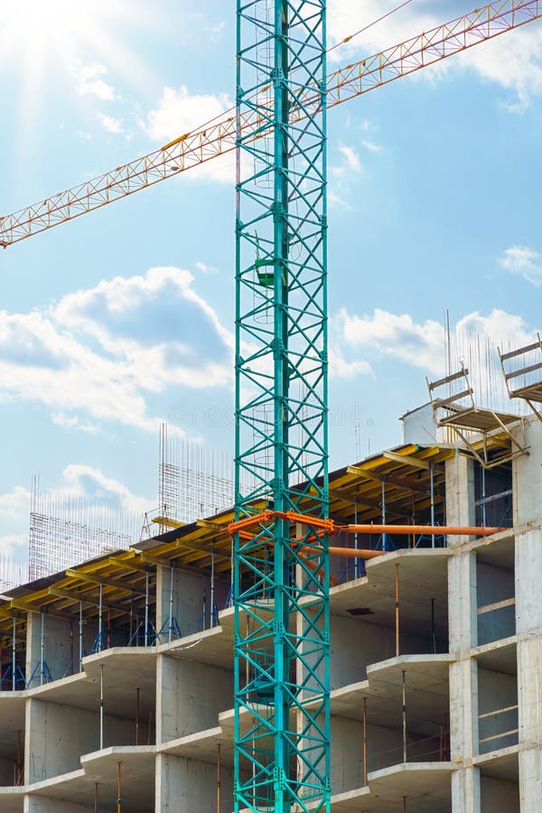 Construction of a Modern High-rise Building, the Creation of a Concrete ...