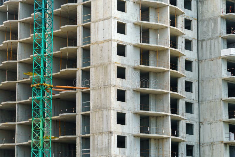 Construction of a Modern High-rise Building, the Creation of a Concrete ...