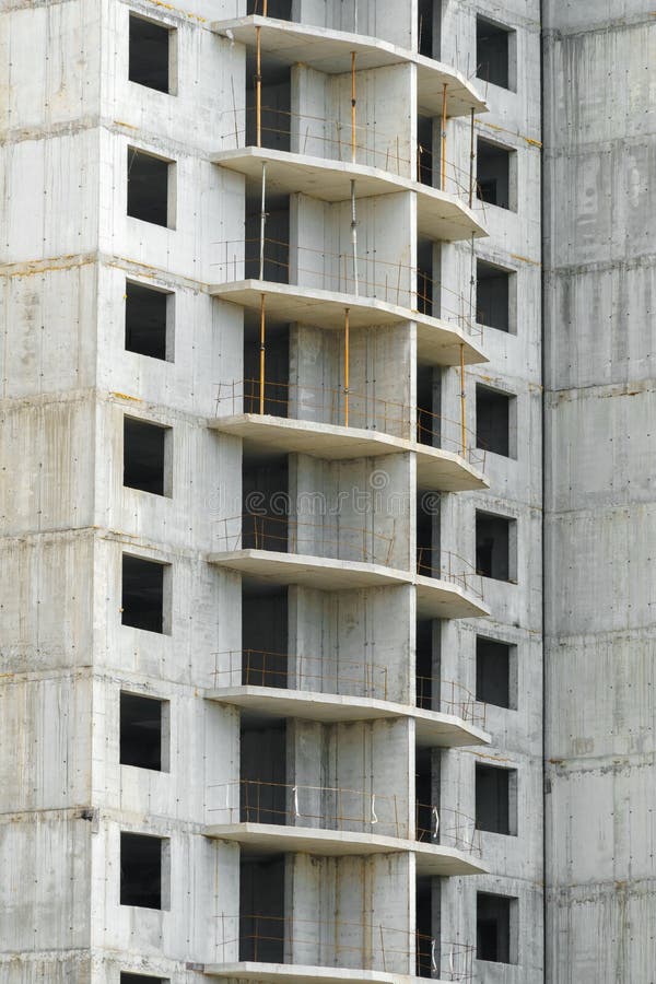 Construction of a Modern High-rise Building, the Creation of a Concrete ...