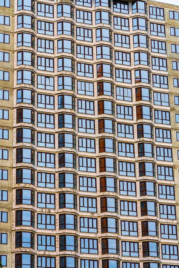 Construction of a Modern High-rise Building, Exterior of a Apartment ...