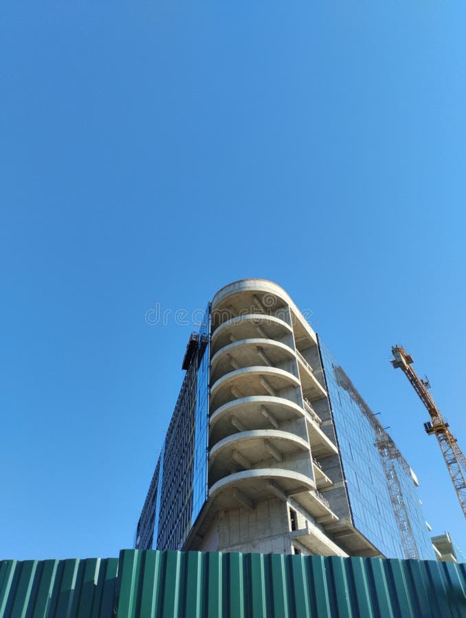 Construction of a Modern High-rise Building Editorial Photo - Image of ...