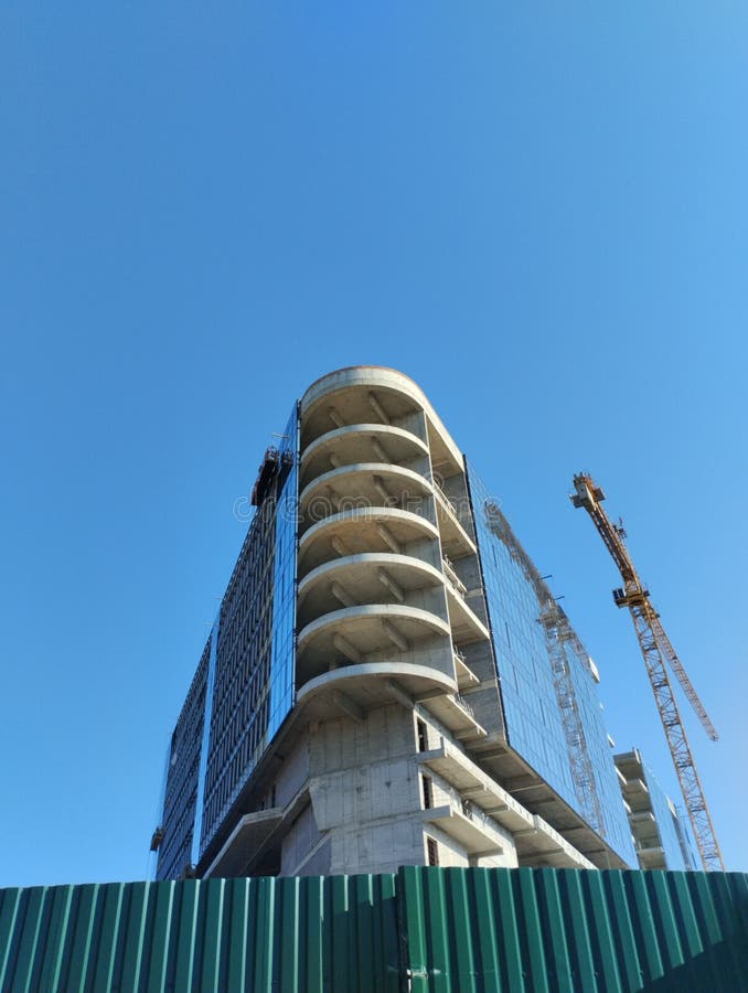 Construction of a Modern High-rise Building Editorial Photography ...