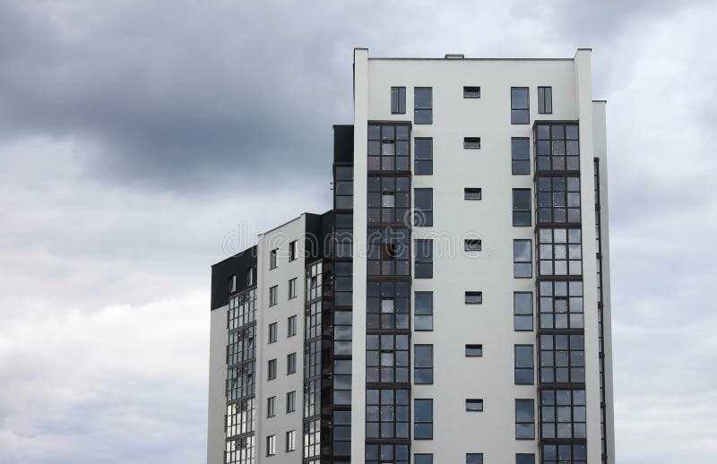 Construction of Modern Multi-storey Building Stock Image - Image of ...