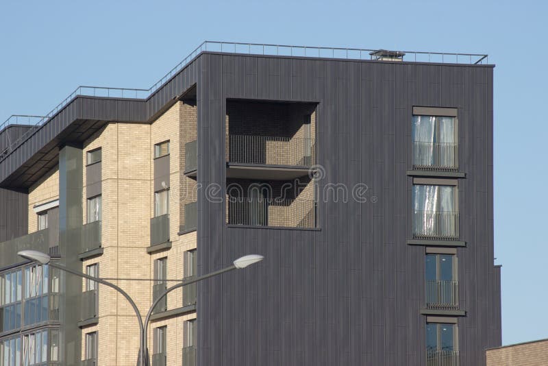 Construction of a Modern Residential Building, the Final Work before ...