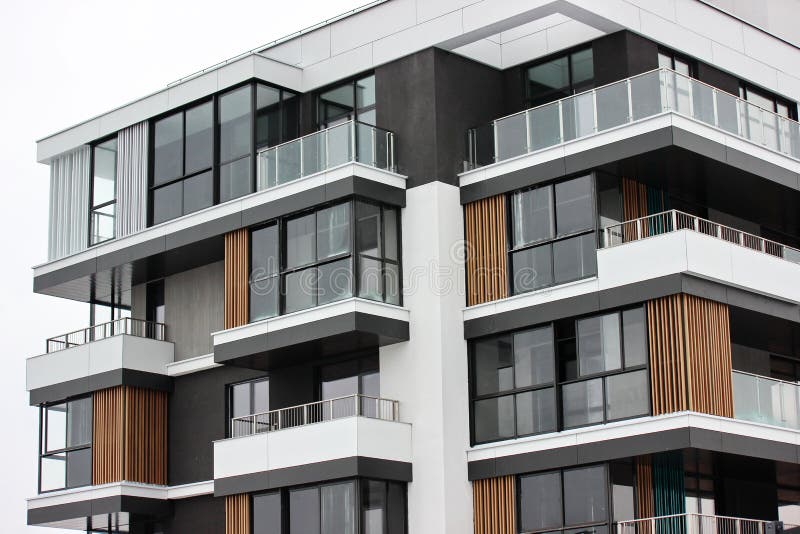 Construction of Modern Residential Buildings. the Combination of ...