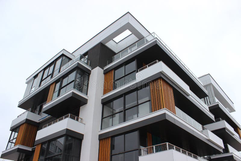 Construction of Modern Residential Buildings. the Combination of ...