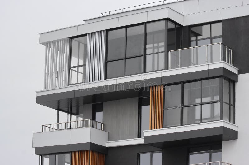 Construction of Modern Residential Buildings. the Combination of ...