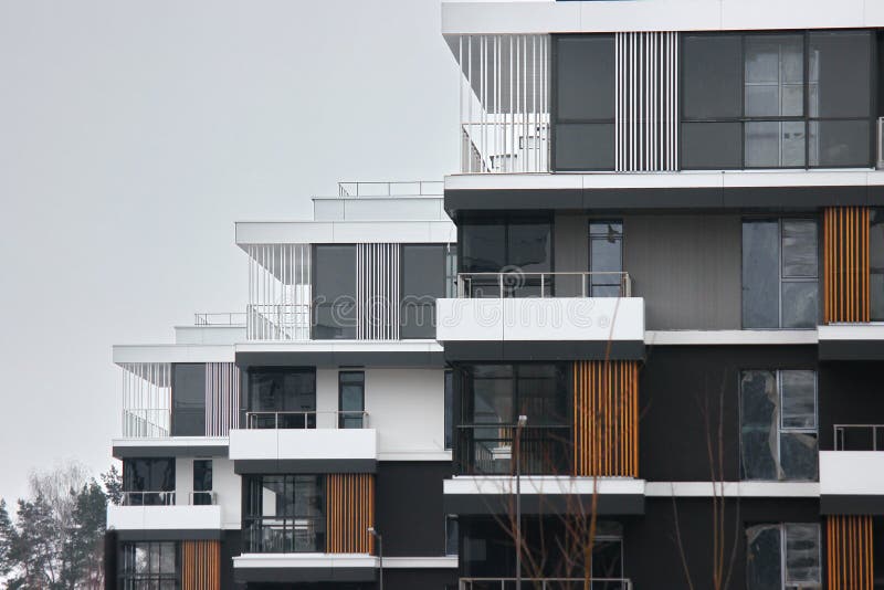 Construction of Modern Residential Buildings. the Combination of ...