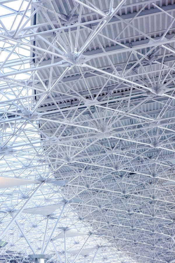 Architecture Detail Modern Metal Structure Pattern Construction Photo ...