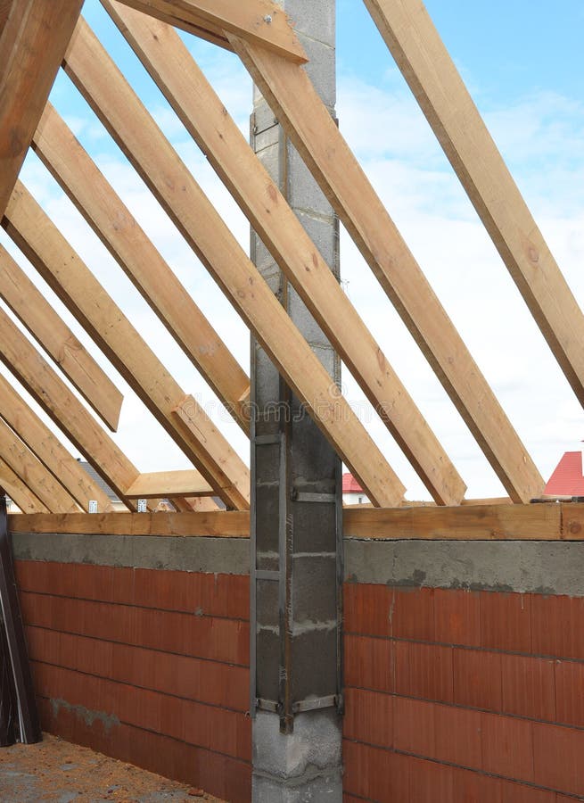 Construction of Modular Ceramic Chimney Stack in the Attic House Roof ...