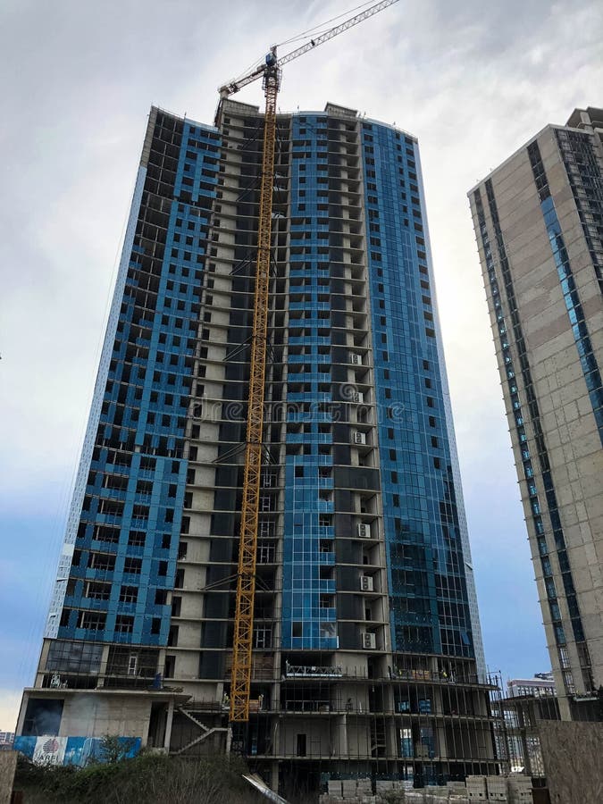 Construction of a Monolithic Frame House, Building, Skyscraper of ...