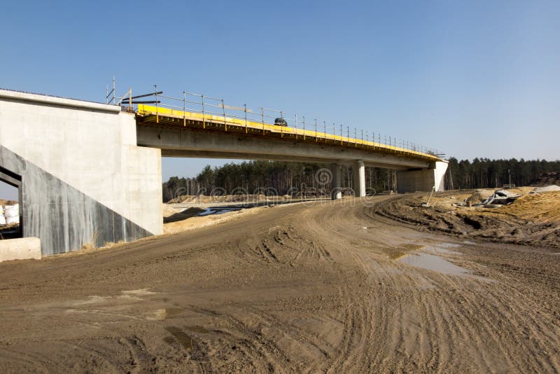 Construction of the A1 Motorway in Poland Stock Photo - Image of ...