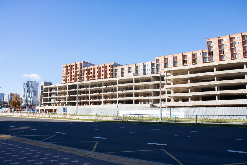 Construction of Multi Level Parking Close Up Editorial Stock Image ...