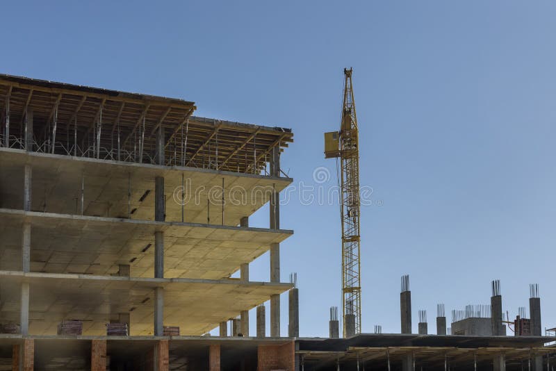A Multi-storey Apartment Building is Being Constructed Using Tower ...