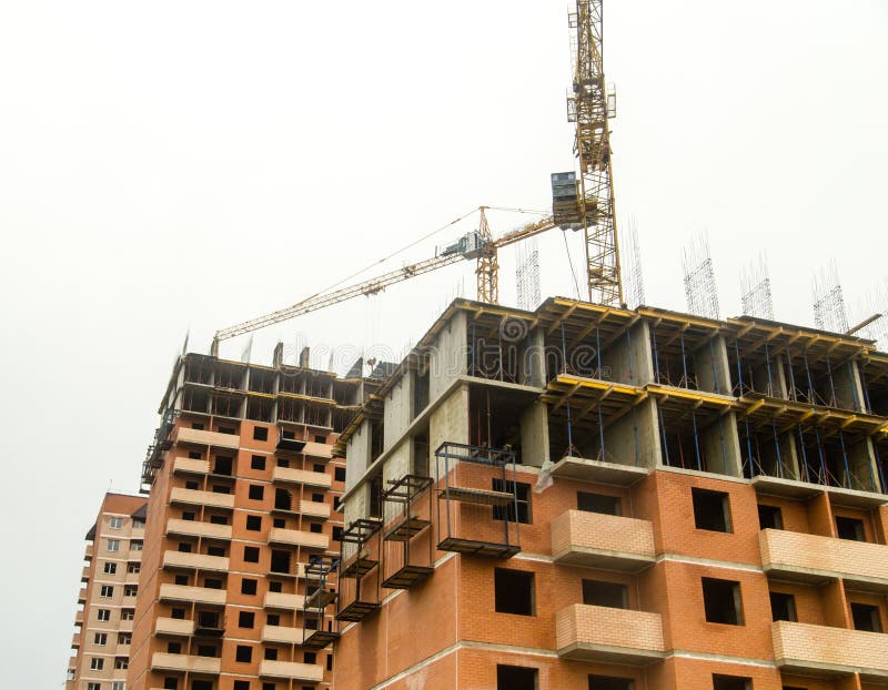 Construction of a Multi-storey Building in the City Stock Photo - Image ...