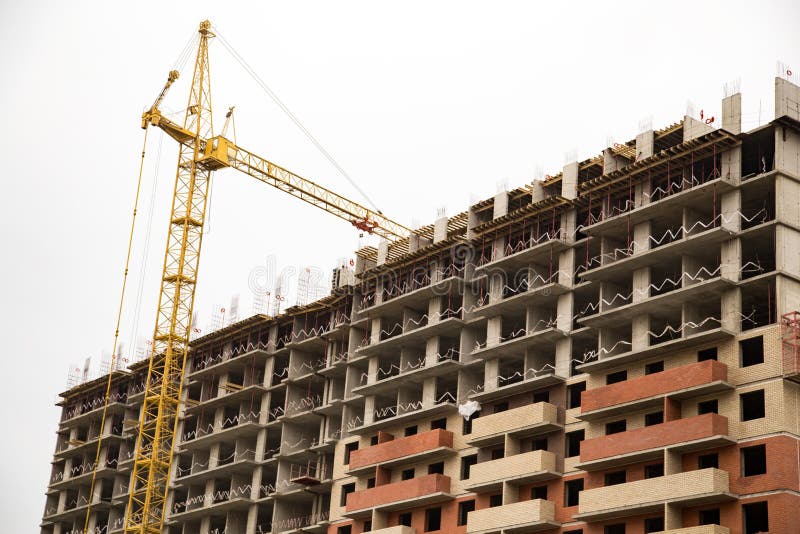 Construction of a Multi-storey Building in the City Stock Photo - Image ...