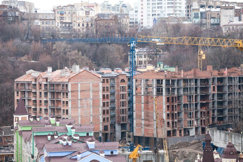 The Construction of a Multi-storey Building. Editorial Photography ...