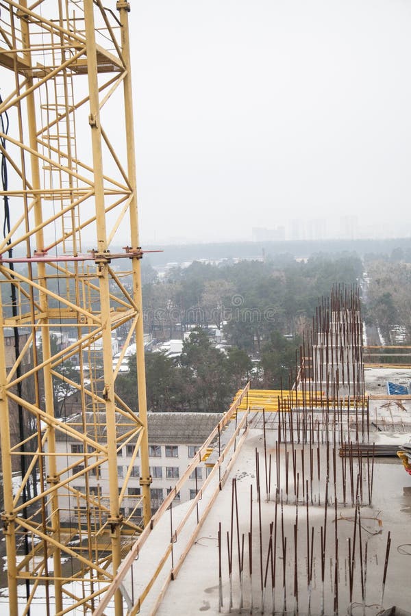 The Construction of a Multi-storey Building. Editorial Photography ...