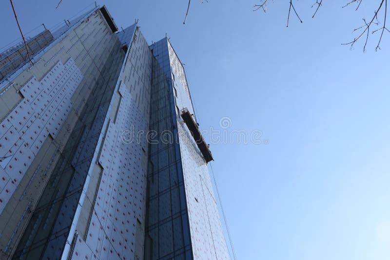 Construction of a Multi-storey Residential Complex. Aerial View ...