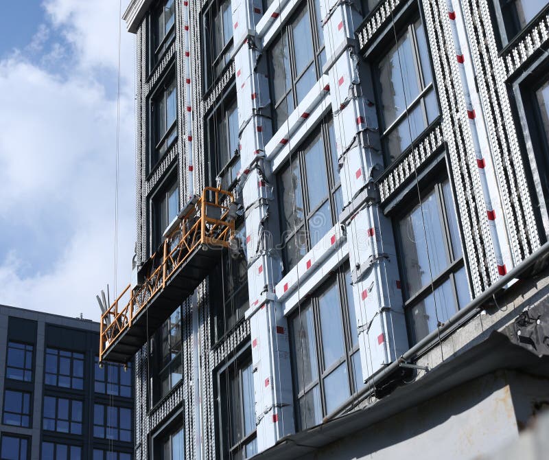 Construction of a Multi-storey Building. Stock Photo - Image of high ...