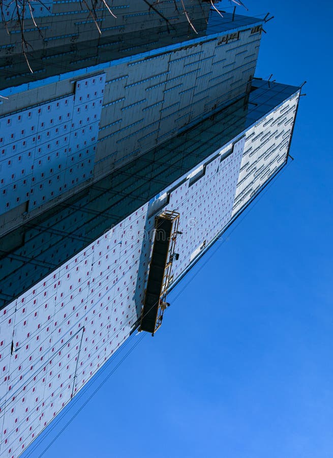 Construction of a Multi-storey Building. Stock Image - Image of high ...