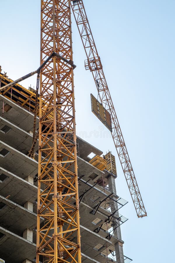 The Construction of a Multi-storey Building, Stock Photo - Image of ...