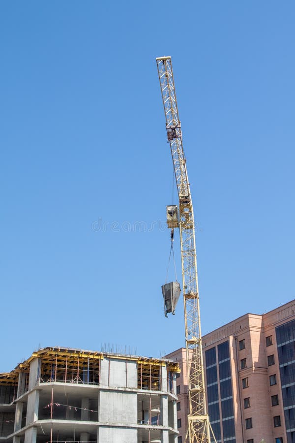 The Construction of a Multi-storey Building, Stock Image - Image of ...
