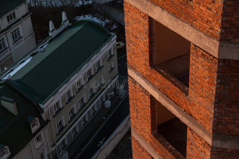 The Construction of a Multi-storey Building. Editorial Stock Image ...